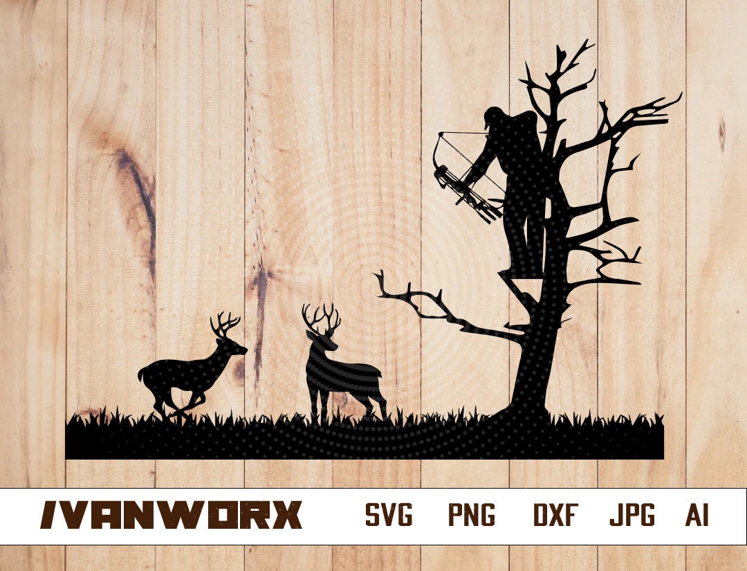 Deer Hunter Svg | Hunting Deer SVG | Outdoor Svg | Deer Hunting Svg ...