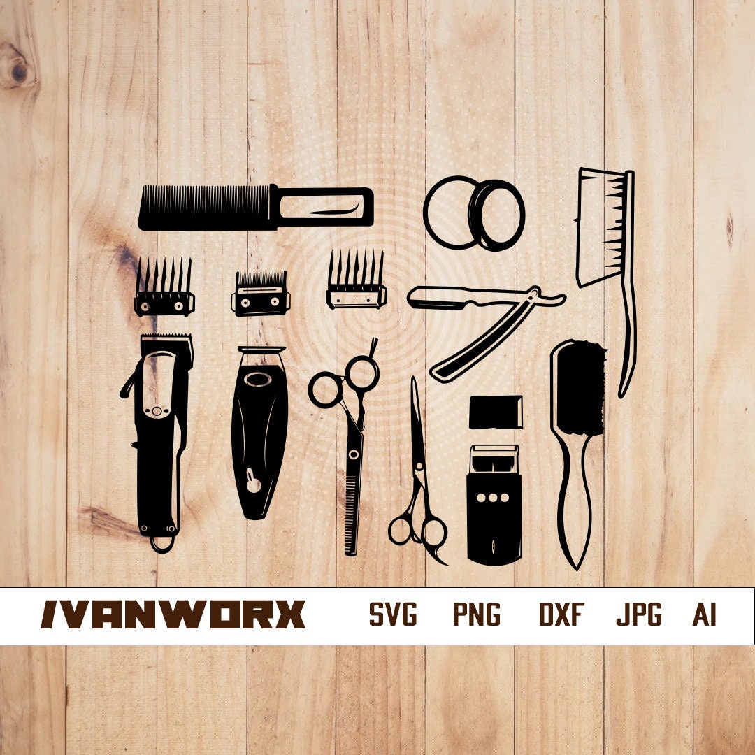 Barber Tools Svg | Barber Tools Png | Barber Tools Cut File | Barber ...