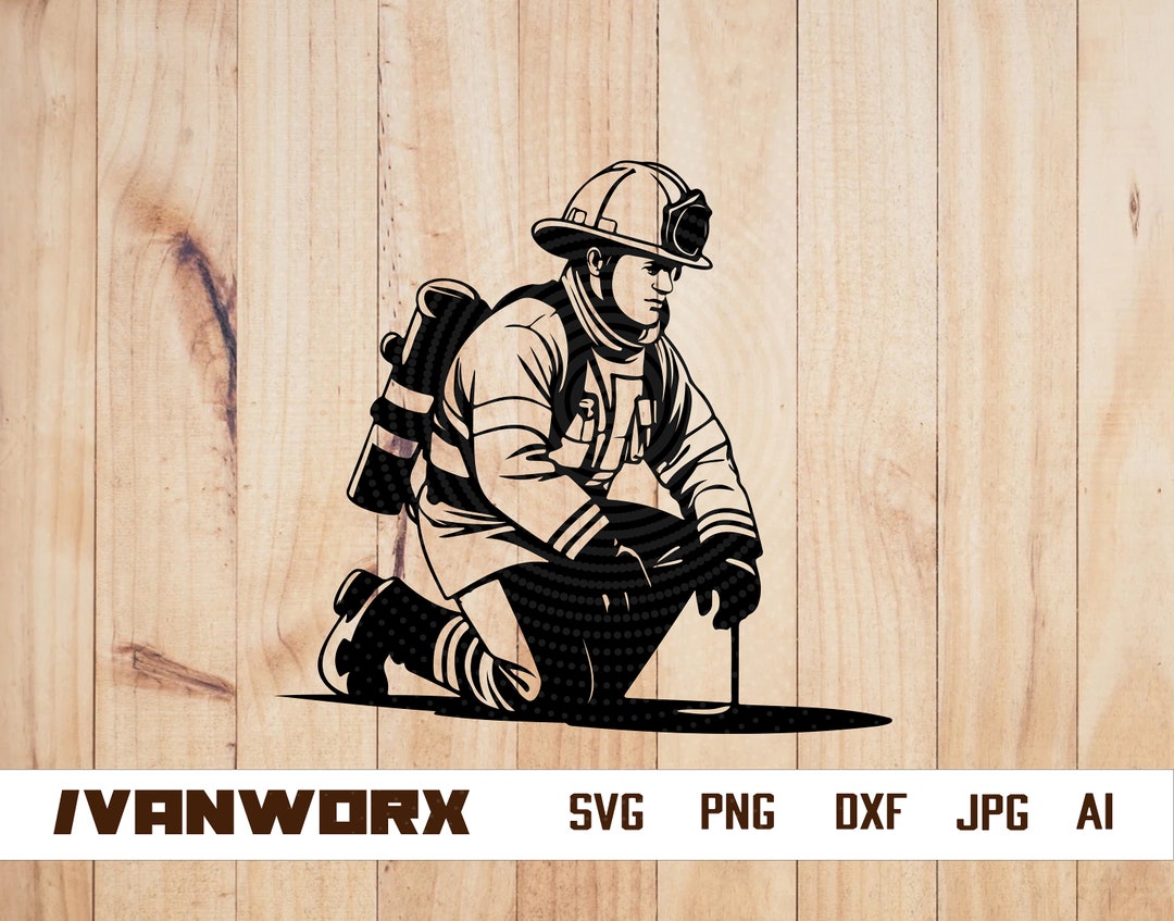 Fire Fighter Svg | Fire Fighter Clipart | US Fireman Svg | Fire Fighter ...
