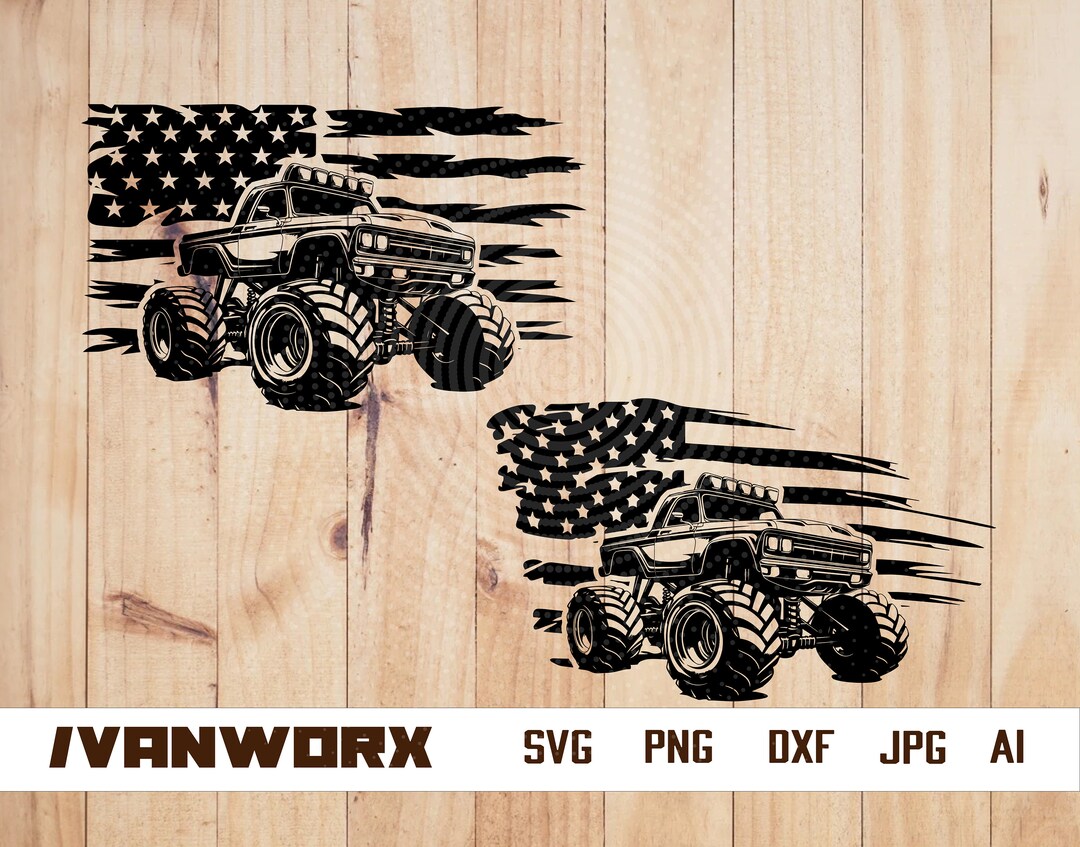 US Offroad Truck Svg | Offroad Vehicle Png | Offroad Clipart Stencil ...