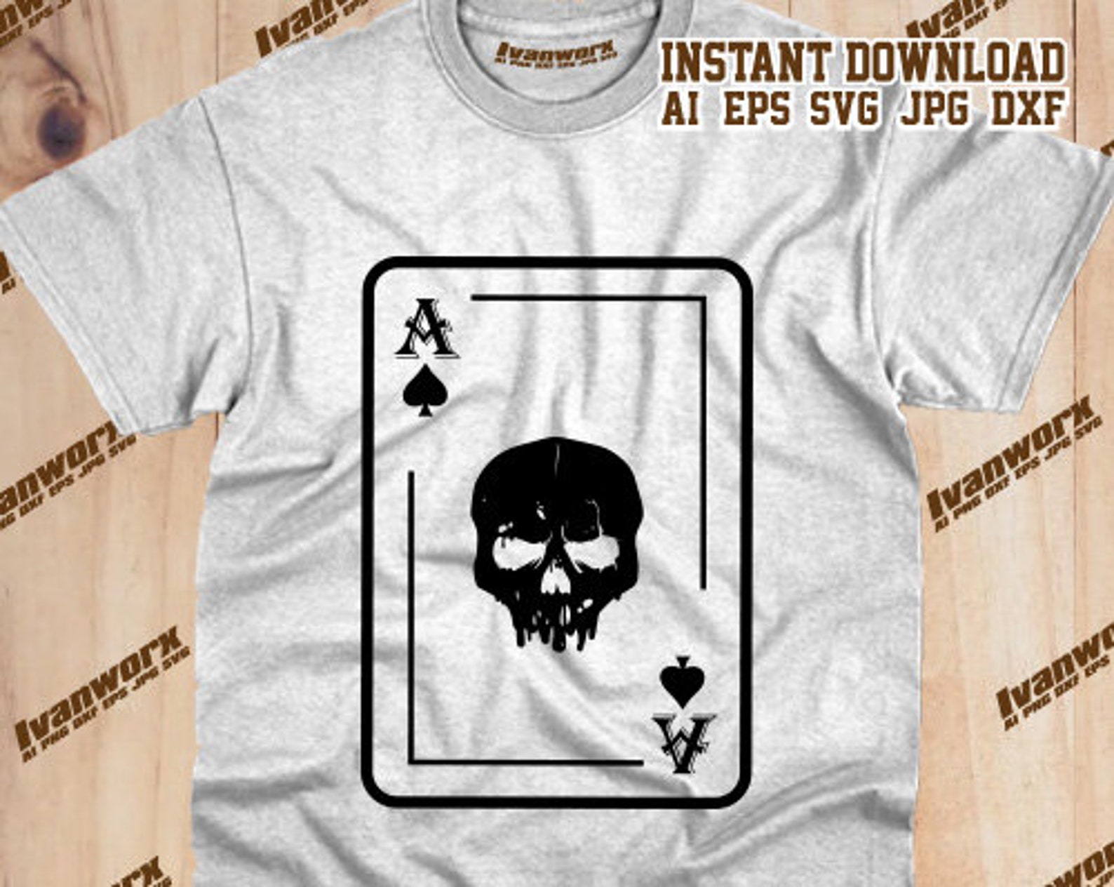 Ace of Spades SVG | Ace of Spades Cut File | Ace Skull Svg | Ace of ...