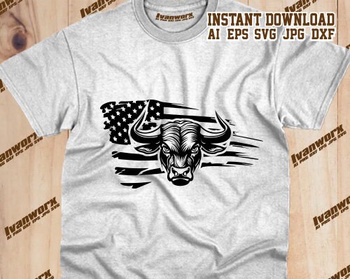 US Bull Head Svg Bull Png Bull Clipart Bull Svg Bull Cut File Bull Head ...