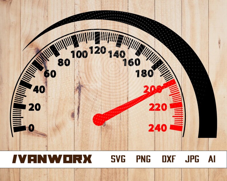 Car Speedometer SVG Driving Svg Racing Svg Speedometer Clipart Files ...