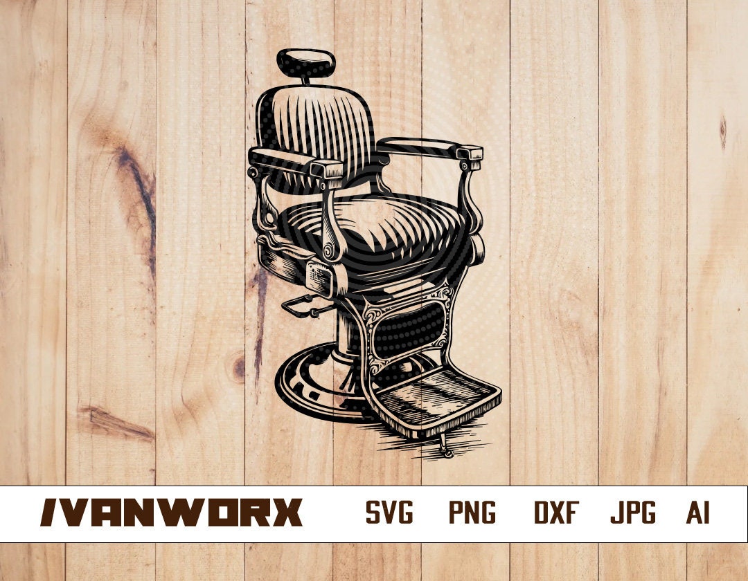 Barber Chair SVG Barber Shop SVG Hair Stylist SVG Shave Groom Cutfile ...