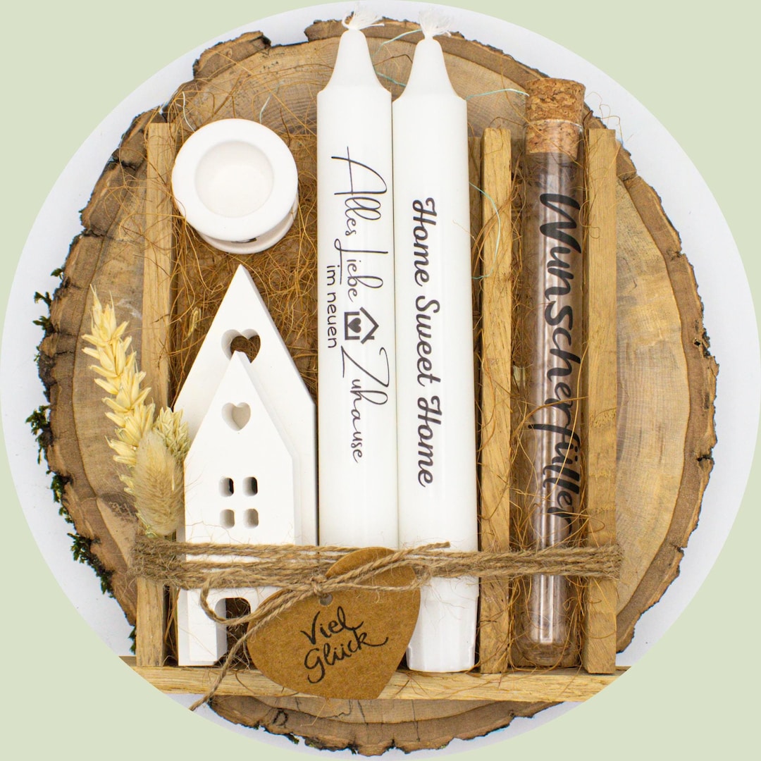 "moving-in" Gift Set in a Wooden Box | Personalizable | for Moving ...