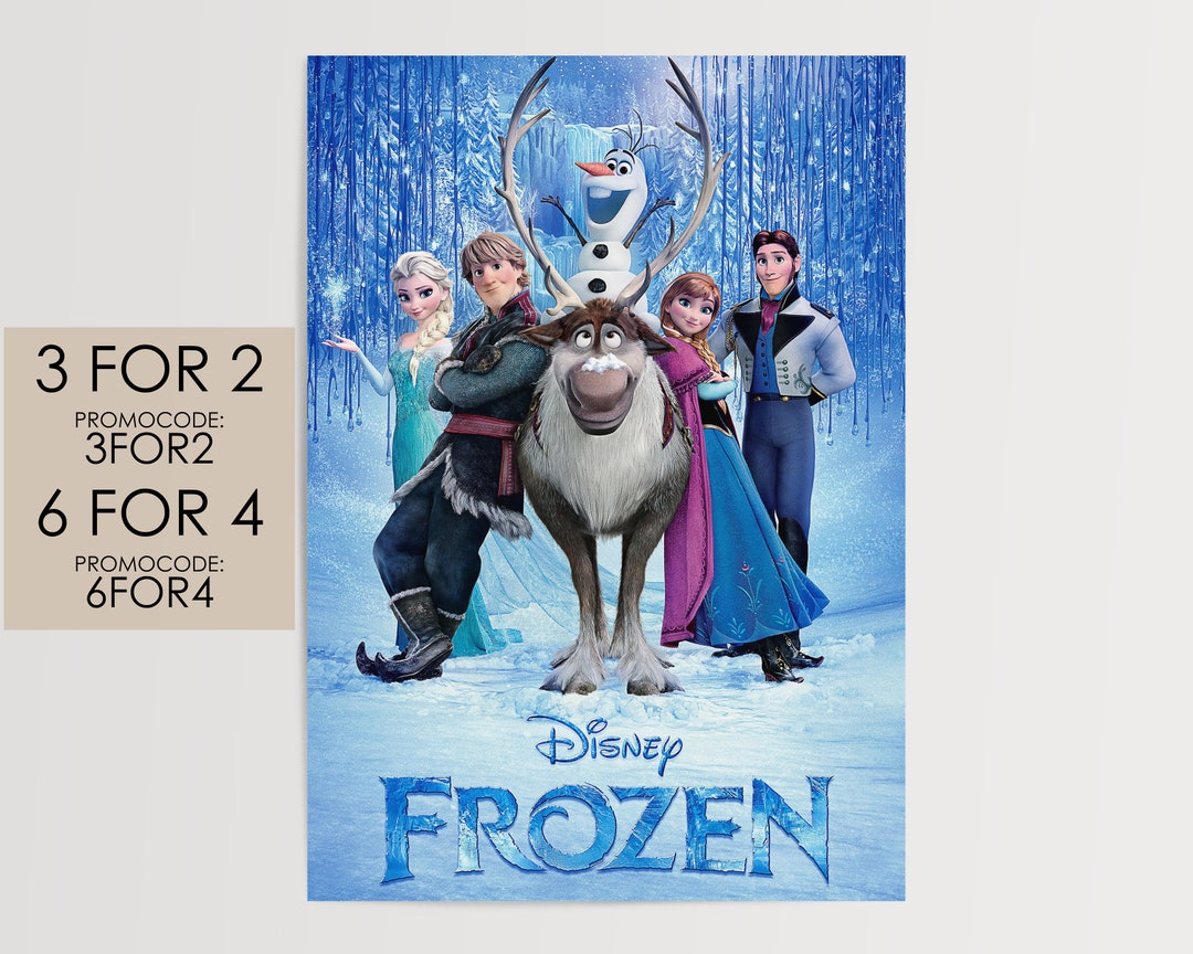 Frozen 2013 Poster Disney Pixar Movie Poster Art Film Print - Etsy