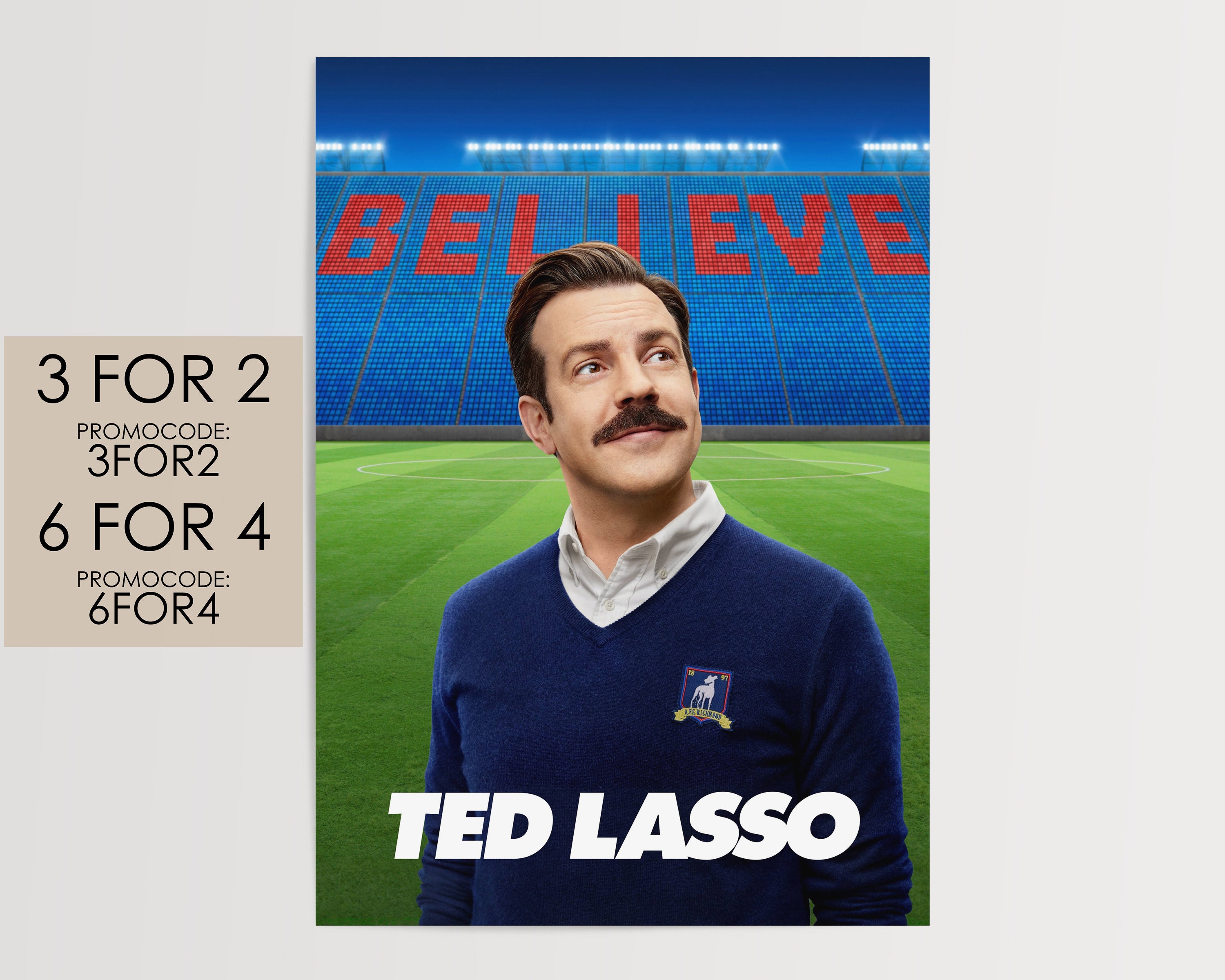 Ted Lasso Poster Tv Movie Poster Art Film Print T Tl002 Etsy Uk