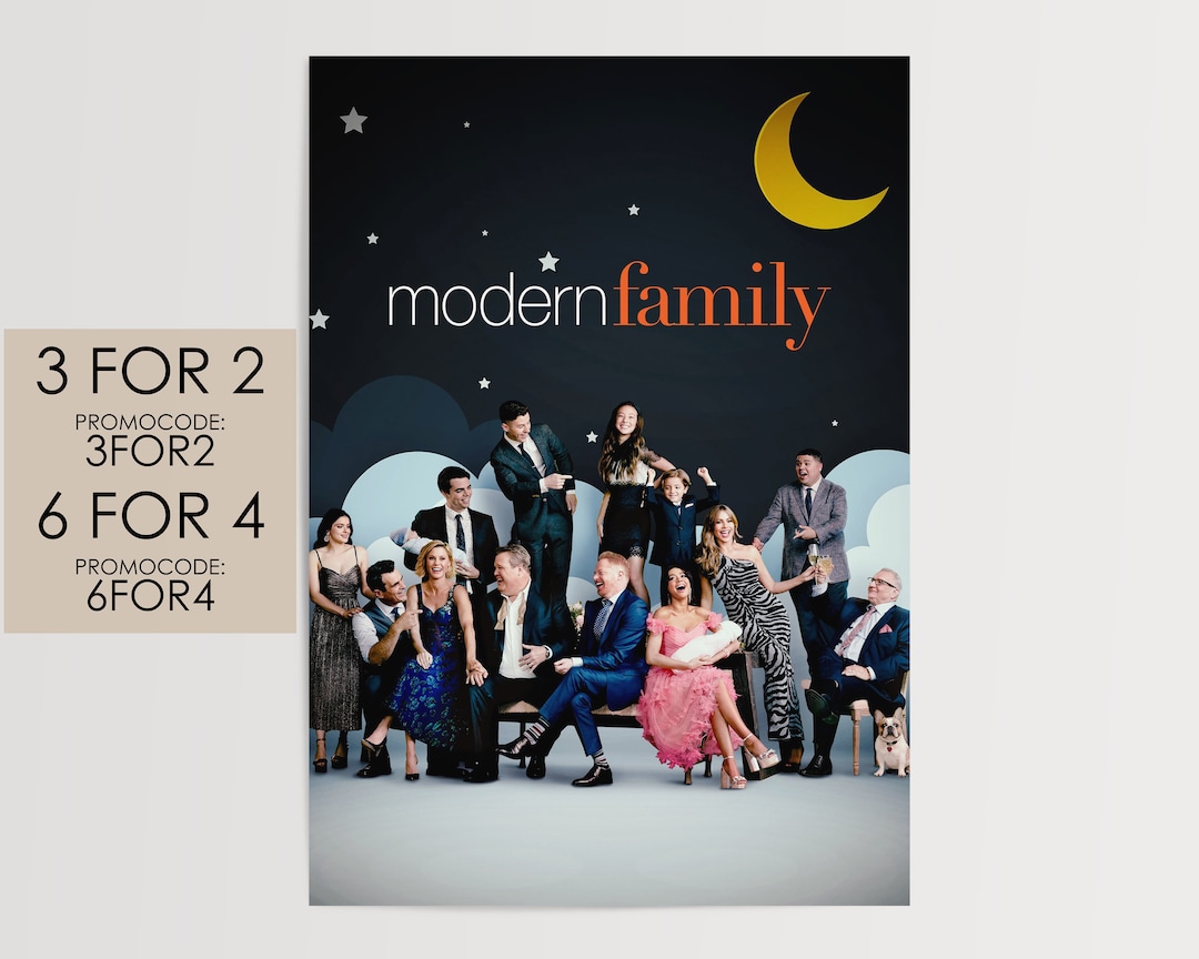 Modern Family Poster TV Movie Poster Art Film Print Gift MF005 - Etsy