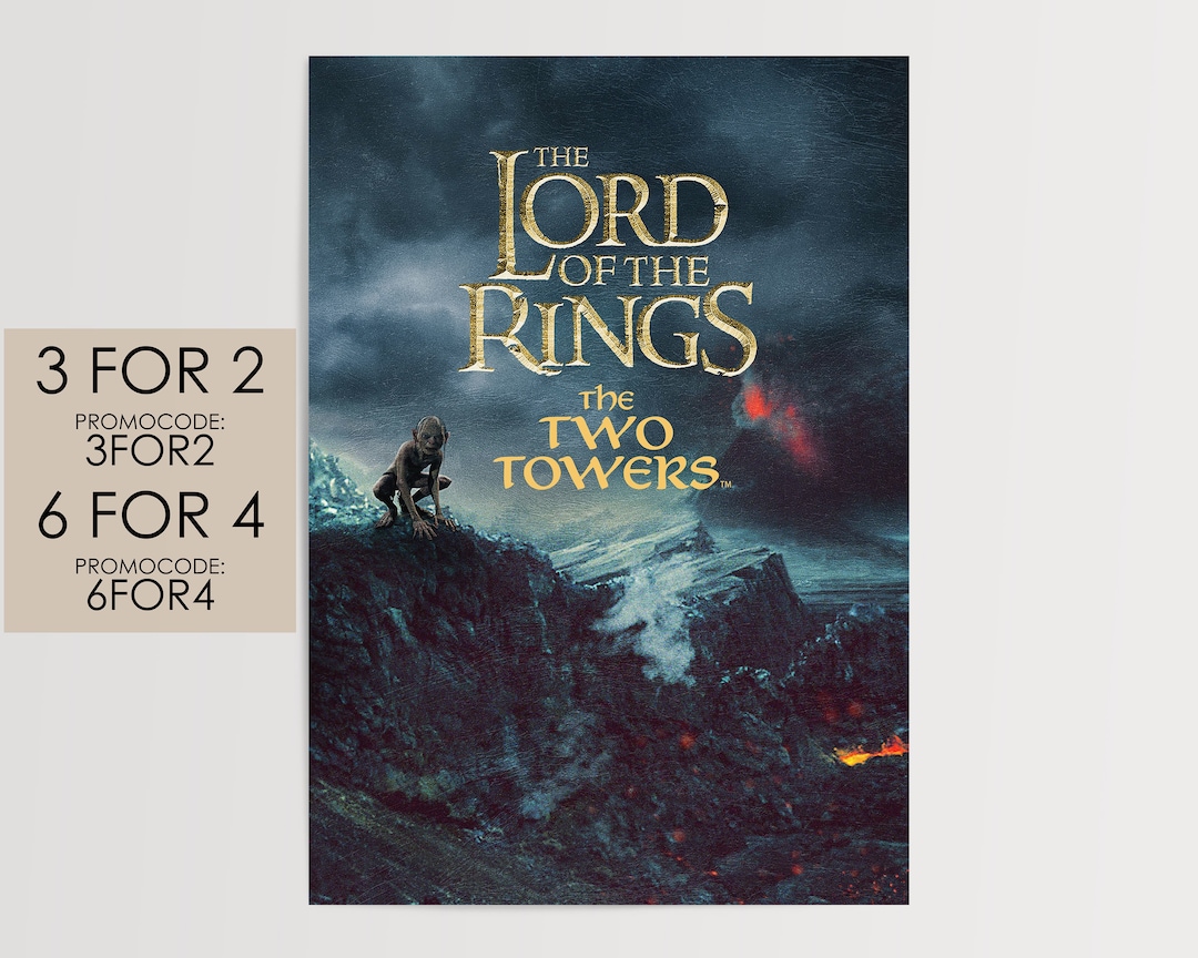 The Lord of the Rings: the Two Towers 2002 Poster Movie - Etsy