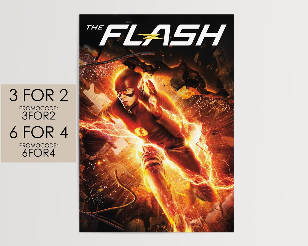 The Flash Poster TV Movie Poster Art Film Print Gift TF001 - Etsy