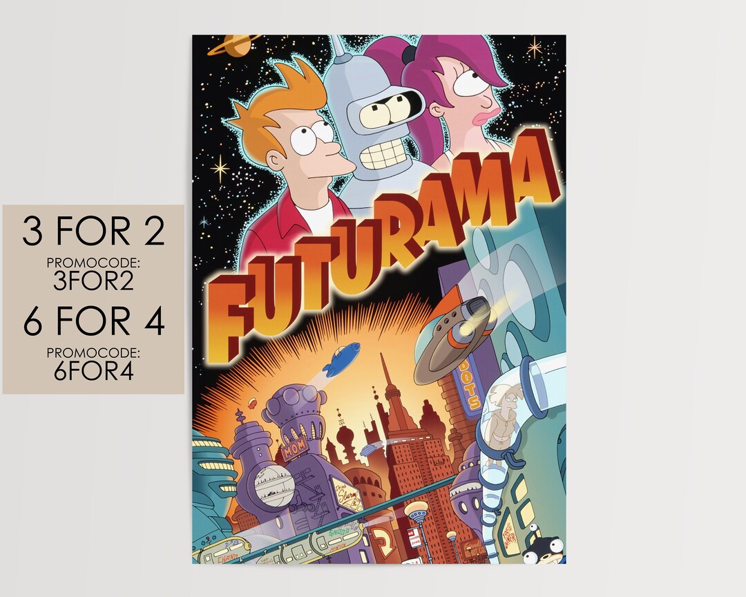 Futurama Poster TV Movie Poster Art Film Print Gift fu001 - Etsy