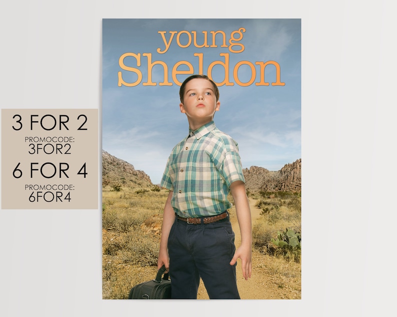 Young Sheldon Poster TV Movie Poster Art Film Print Gift YS001 - Etsy