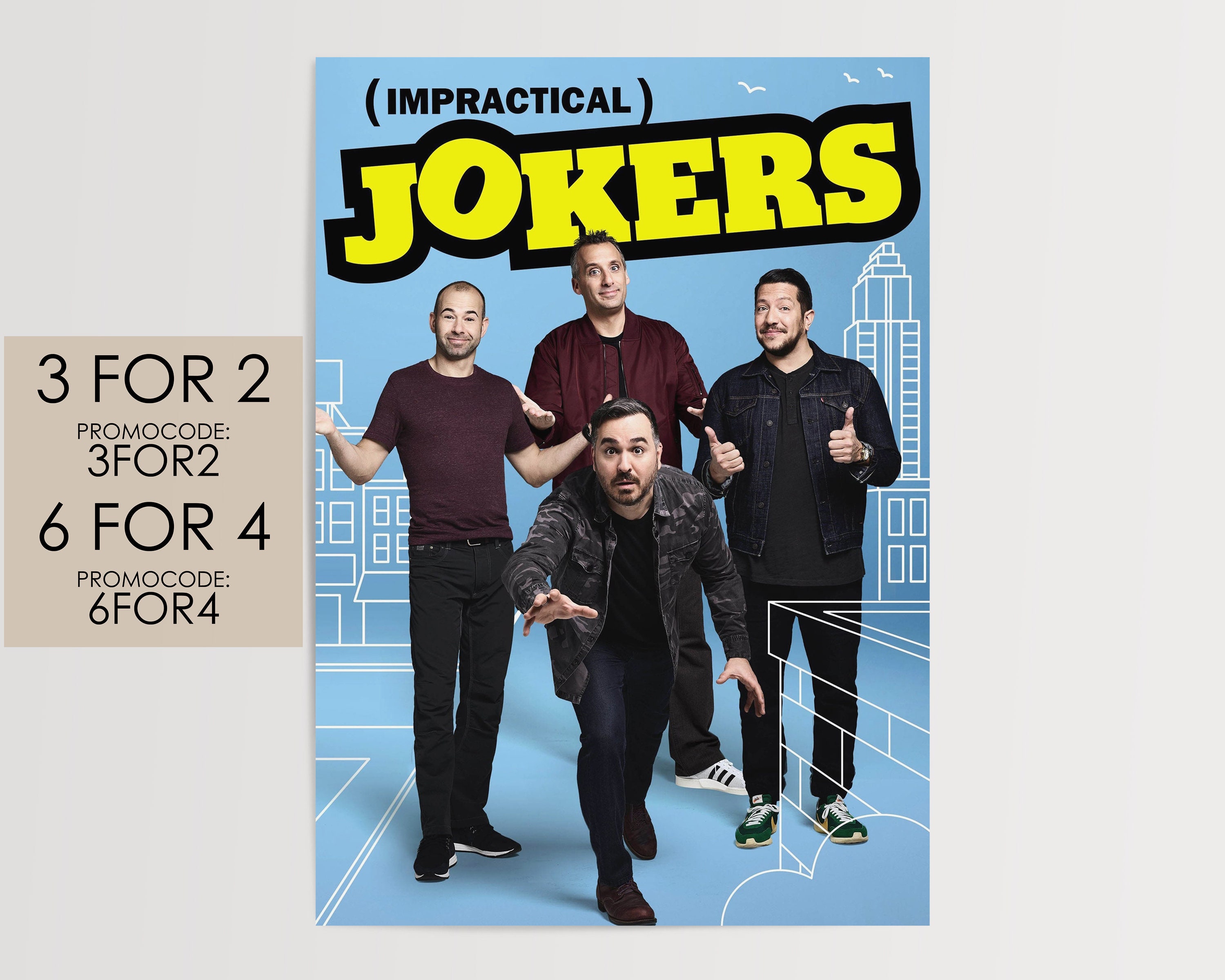 Impractical Jokers Poster TV Movie Poster Art Film Print Gift IJ001 - Etsy