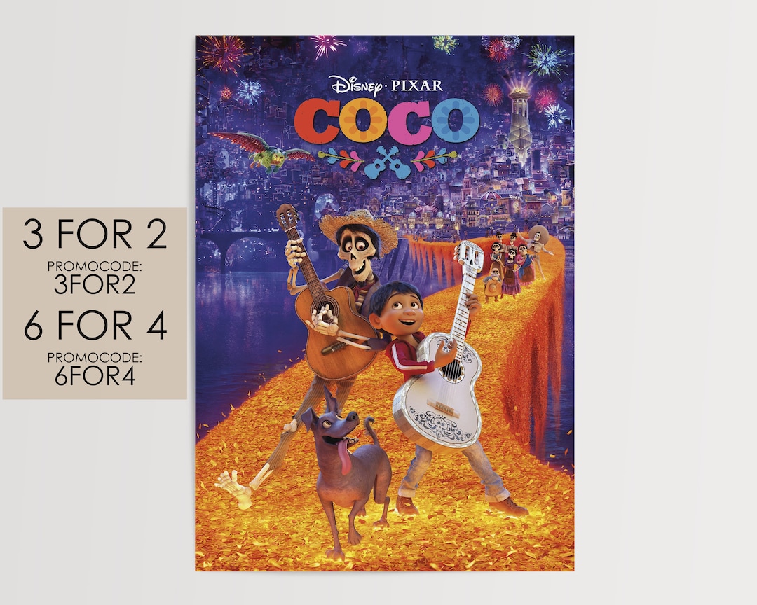 Coco 2017 Poster Disney Pixar Movie Poster Art Film Print - Etsy