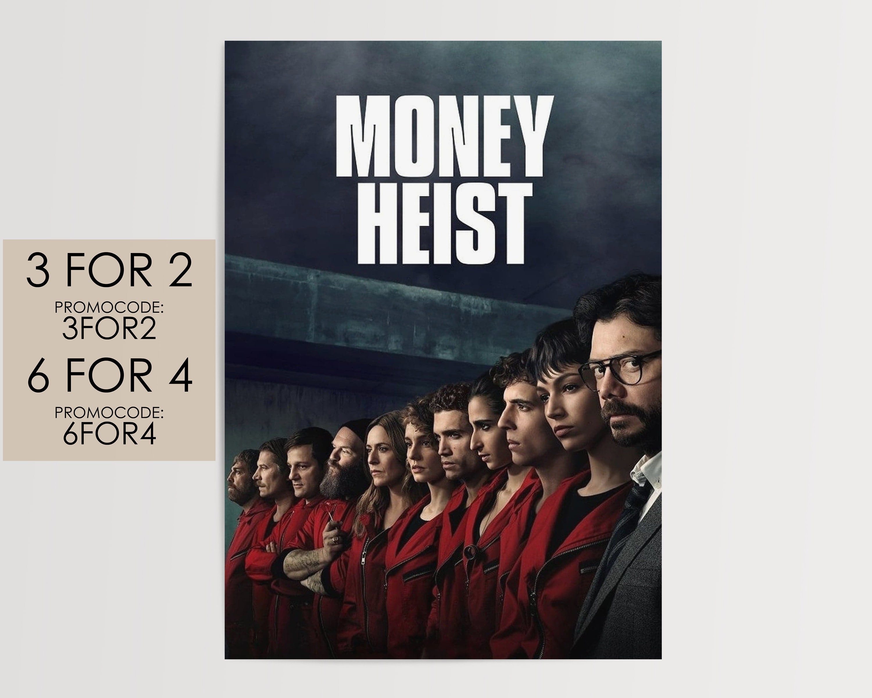 Money Heist Poster TV Movie Poster Art Film Print Gift MH001 - Etsy