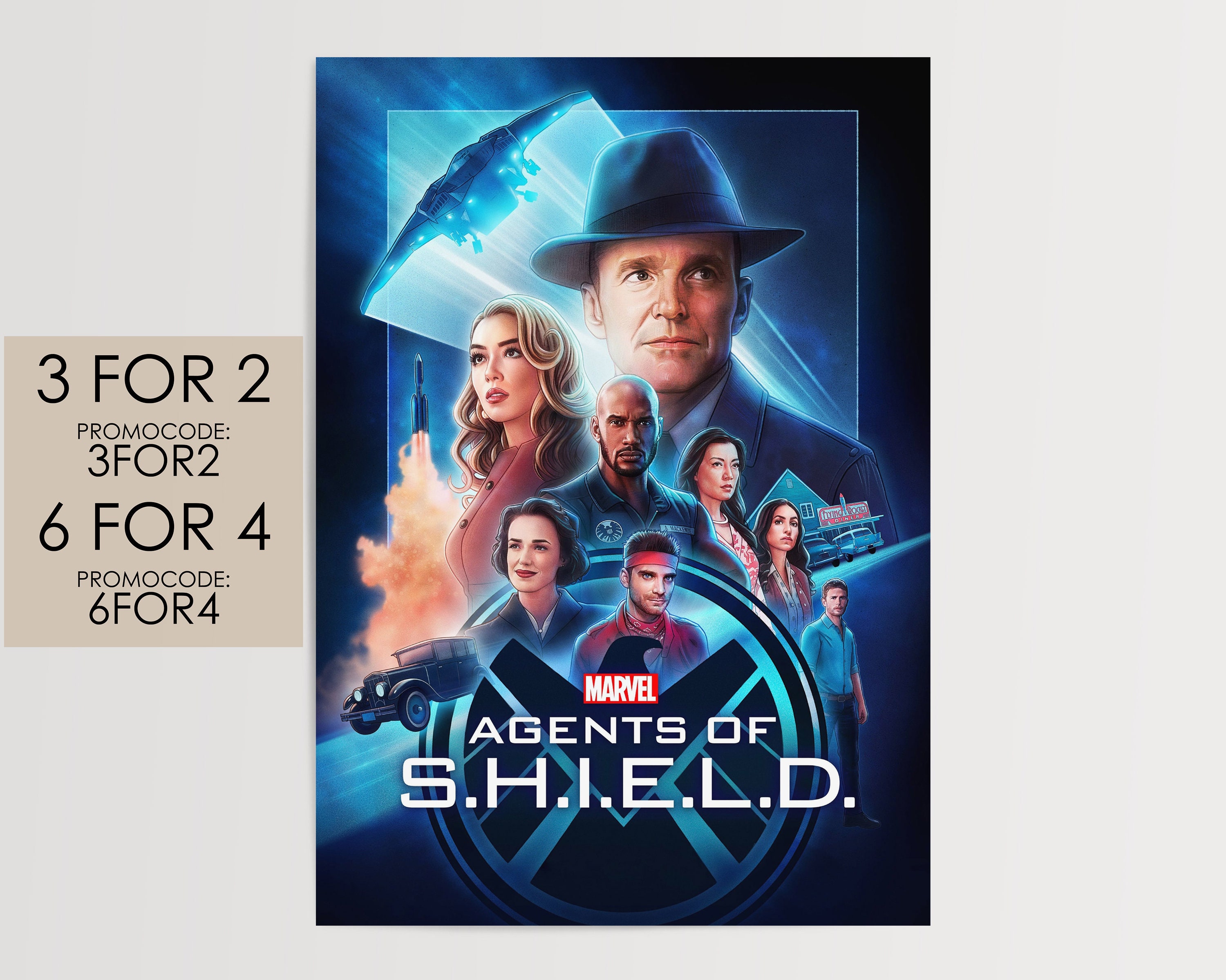 Marvel's Agents of S.H.I.E.L.D. Poster TV Movie Poster Art Film Print ...
