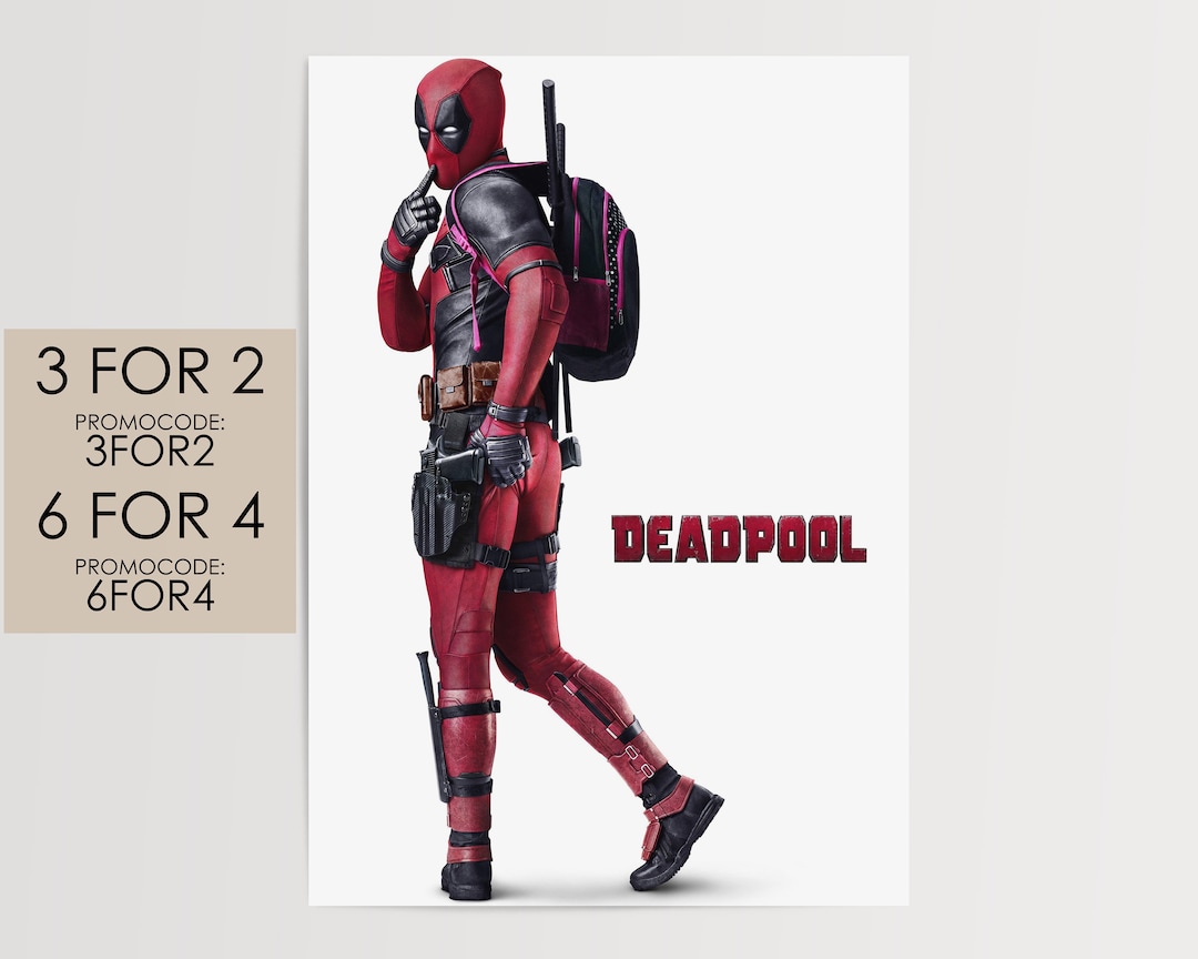 Deadpool 2016 Poster Marvel Movie Poster Art Film Print Gift - Etsy