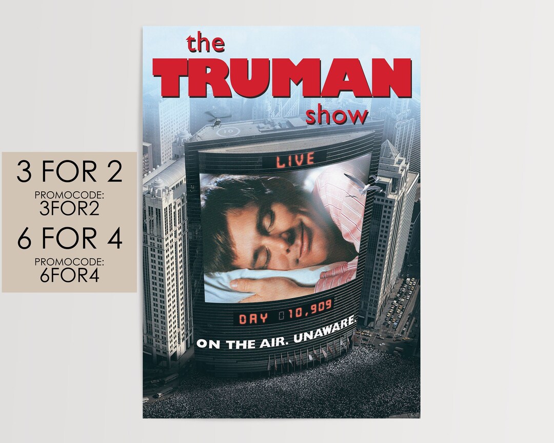 The Truman Show 1998 Poster Movie Poster Art Film Print Gift - Etsy