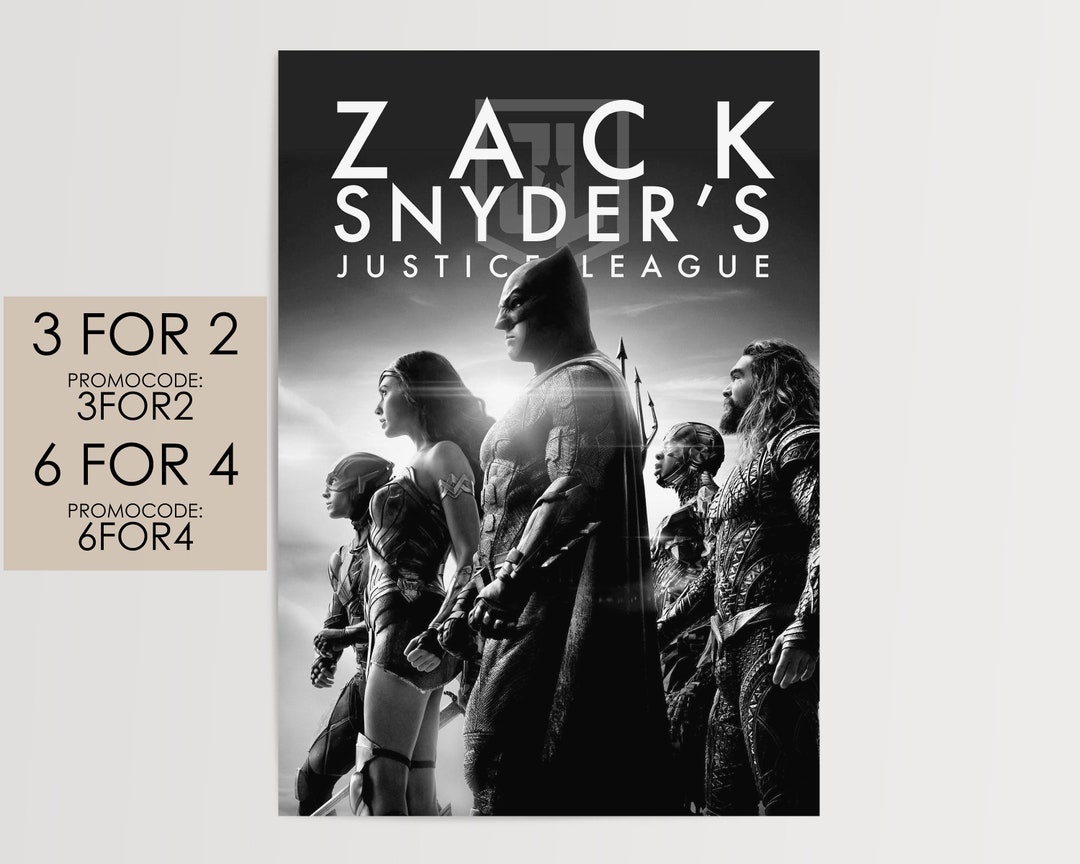 Zack Snyder's Justice League 2021 Poster DC Movie Poster - Etsy