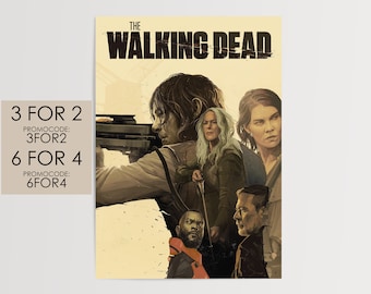 The WALKING DEAD Cast Signed Poster Print Photo Autograph Tv Show ...