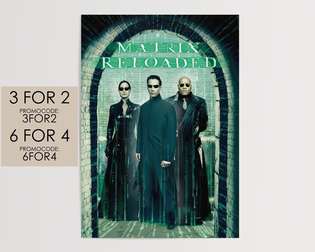 The Matrix Reloaded 2003 Poster Movie Poster Art Film Print - Etsy