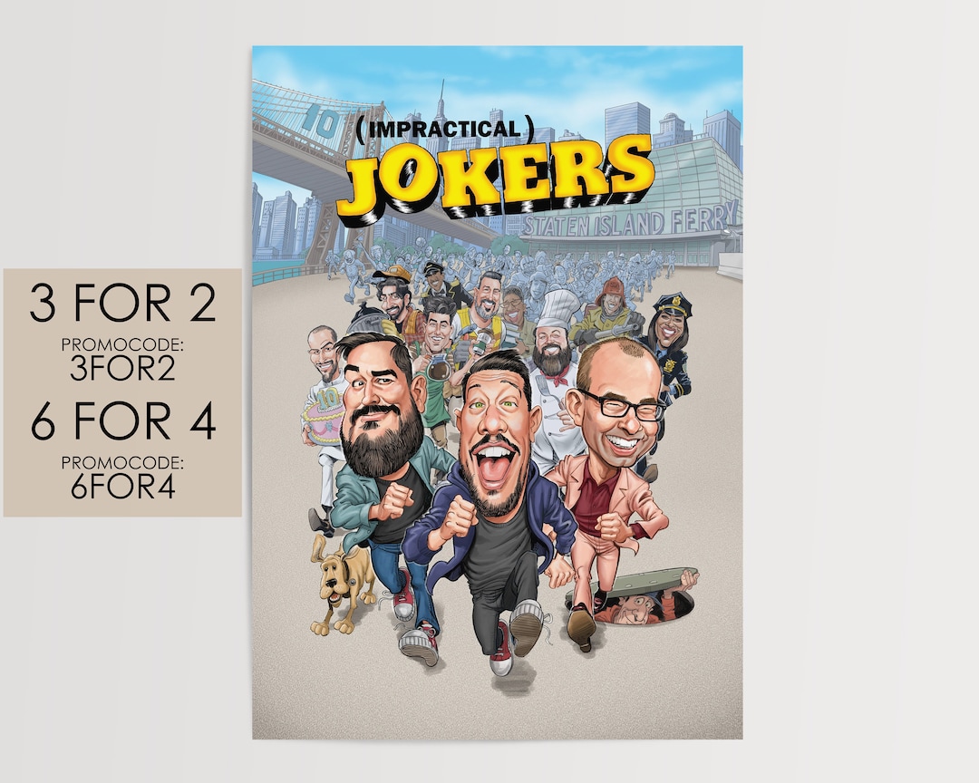 Impractical Jokers Poster TV Movie Poster Art Film Print Gift IJ003 - Etsy