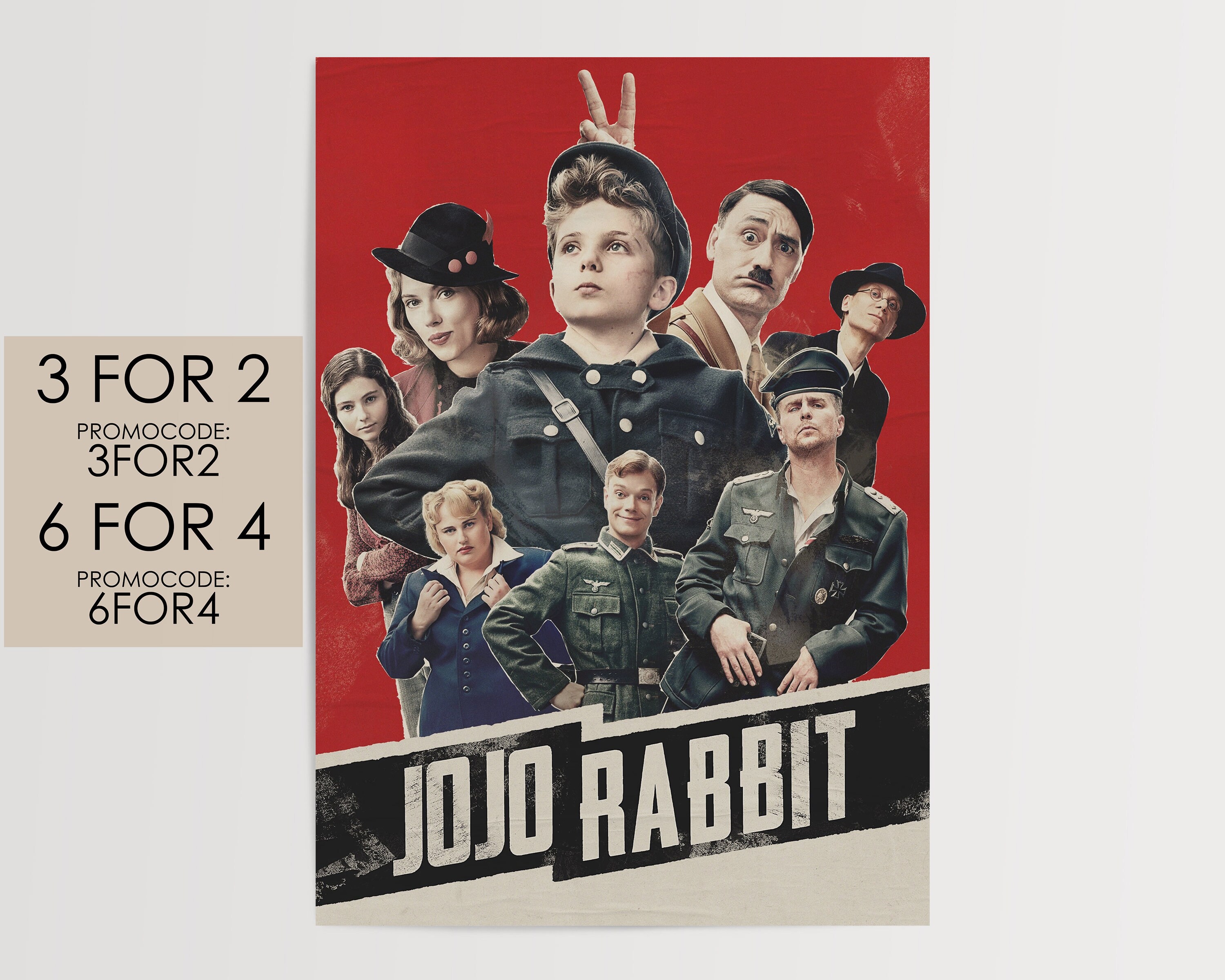 Jojo Rabbit 2019 Poster Movie Poster Art Film Print Gift JR001 - Etsy