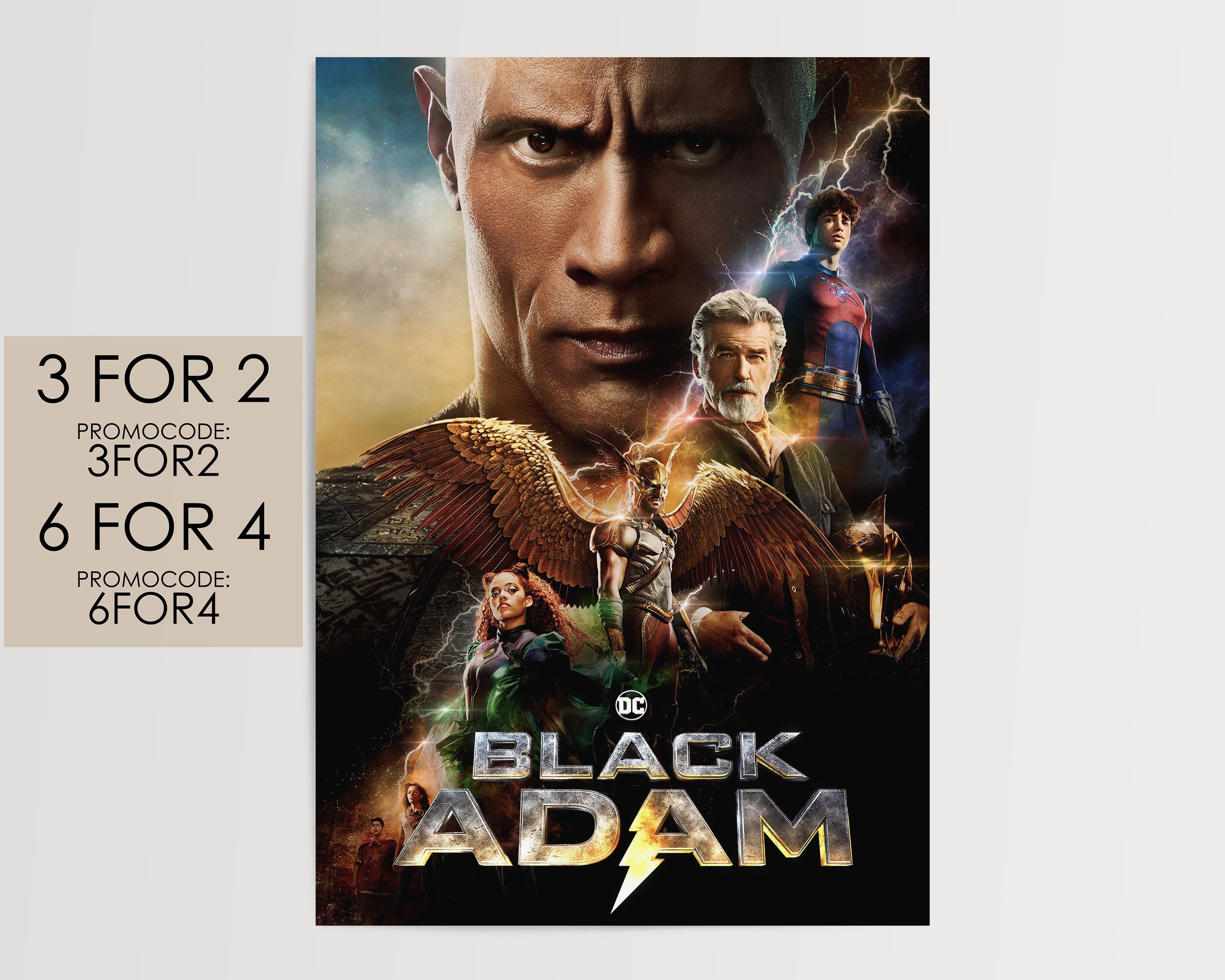 Black Adam 2022 Poster DC Movie Poster Art Film Print Gift - Etsy