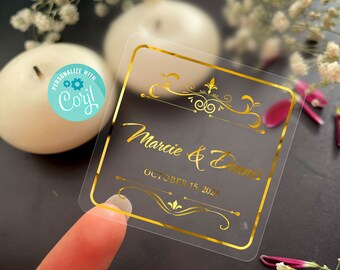 Gold Foil Embossed Stickers, Embossed Raised Sticker/label, Embossing ...