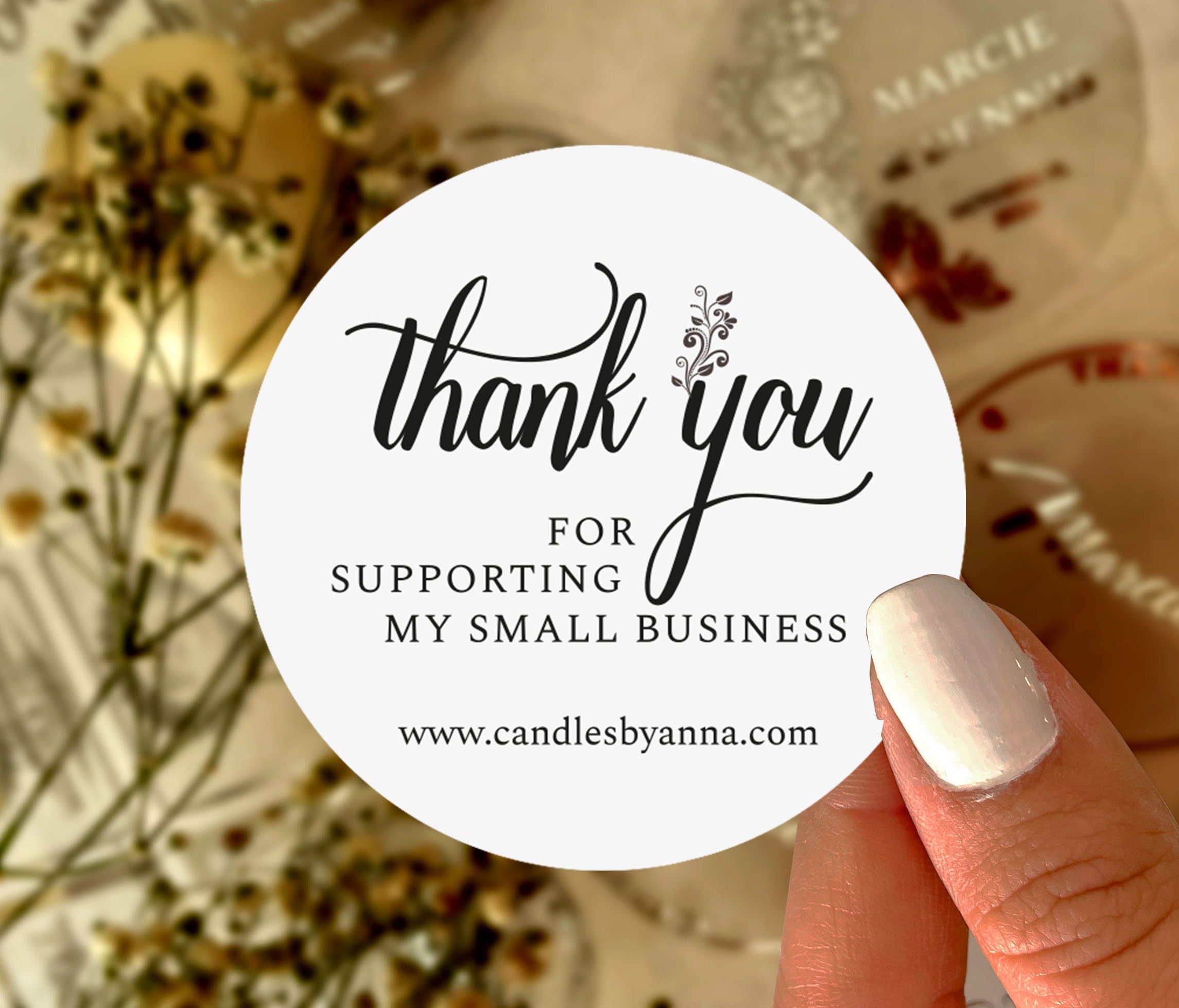 Small Business Thank You Packaging Product Stickers Labels - Etsy