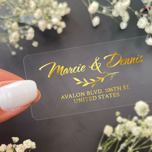 Wedding Guest Address Labels - Etsy