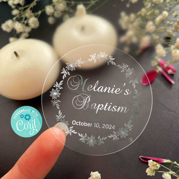 Christening Stickers - Etsy