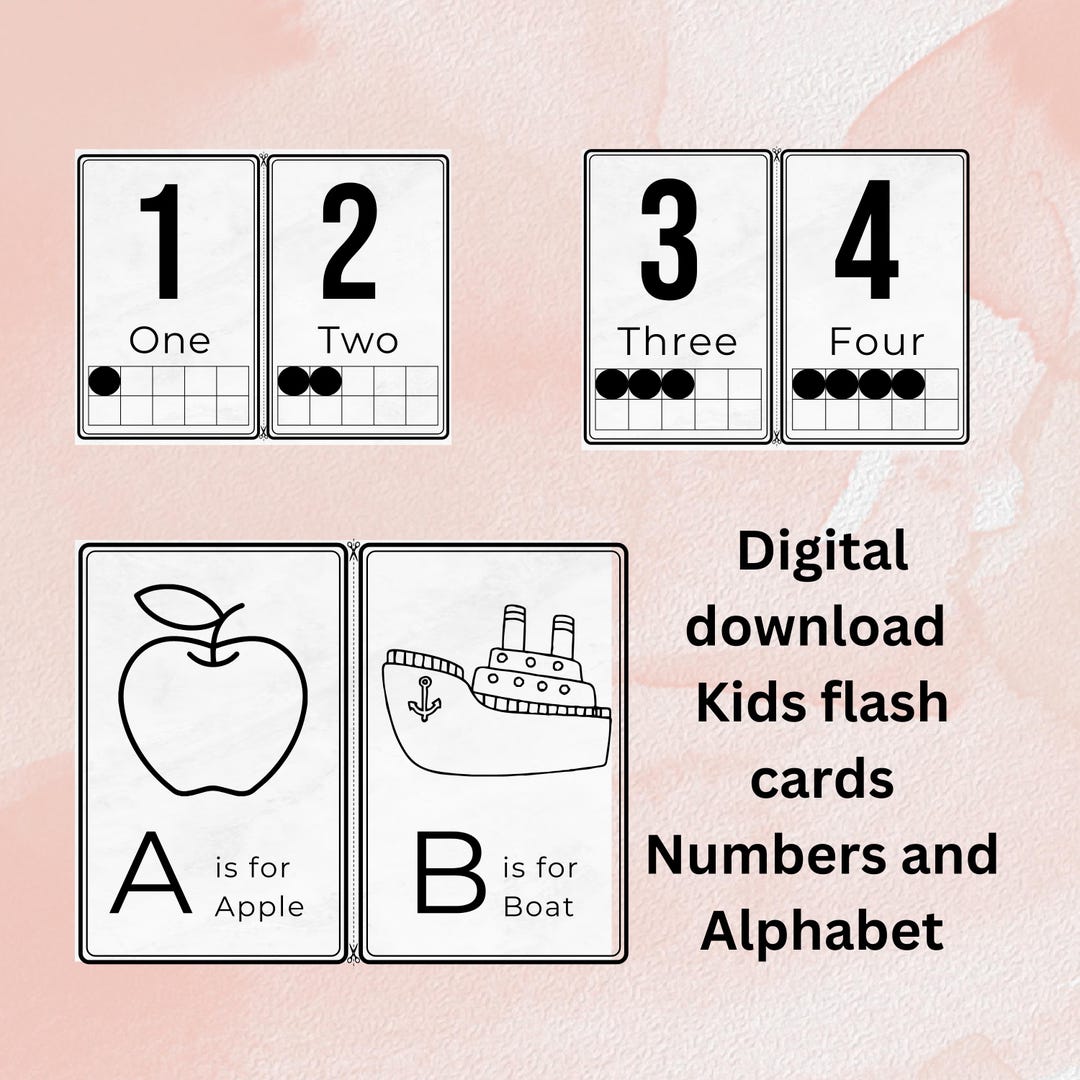 Numbers and Letters for Kids 1-10 Numbers Printable A-Z Letters ...