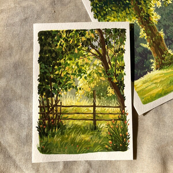 Gouache Painting - Etsy