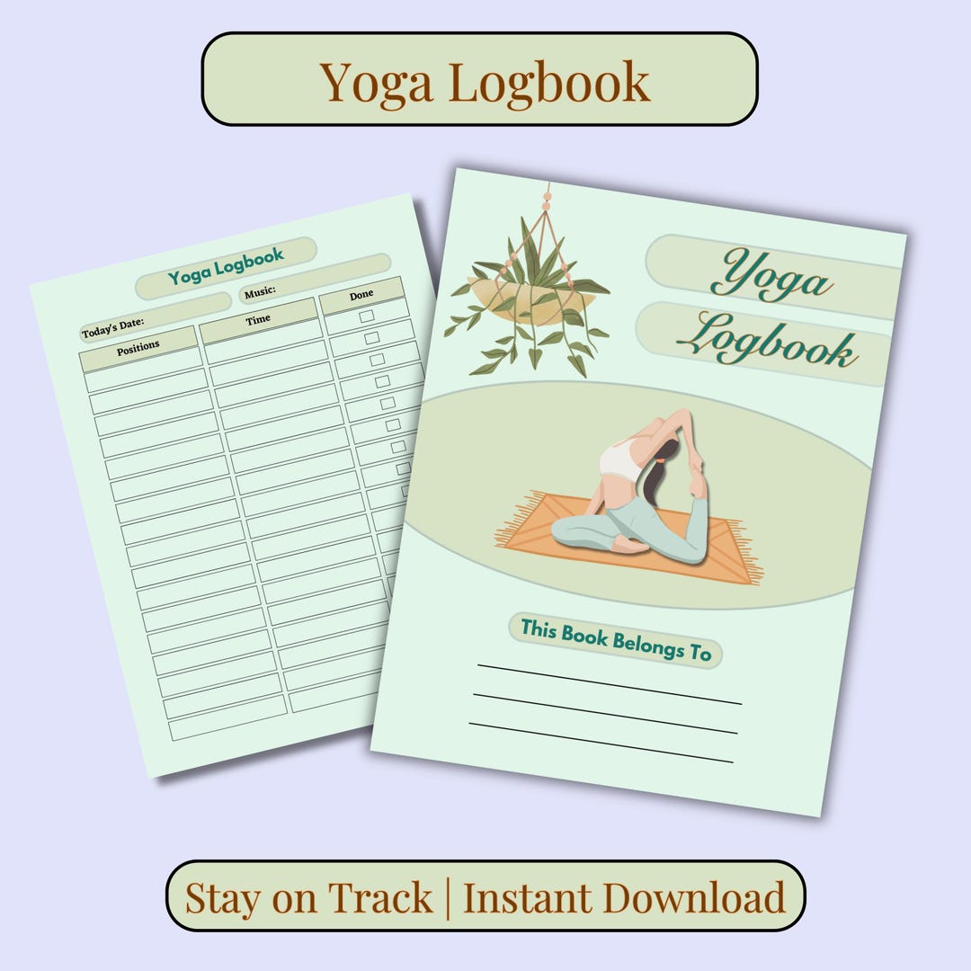 Yoga Logbook - Etsy