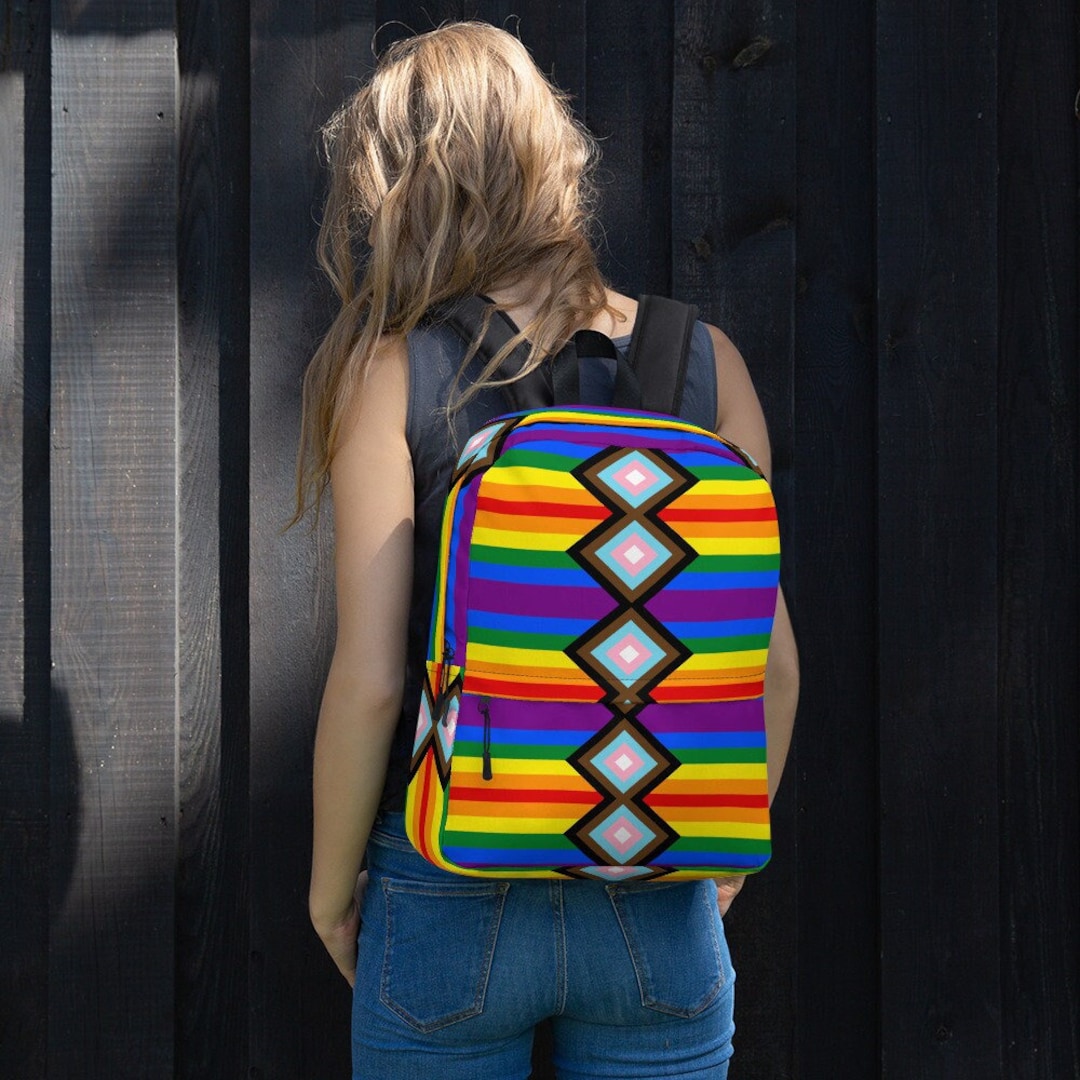LGBTQ+ Progress Pride Rainbow Flag Unisex Backpack - Etsy