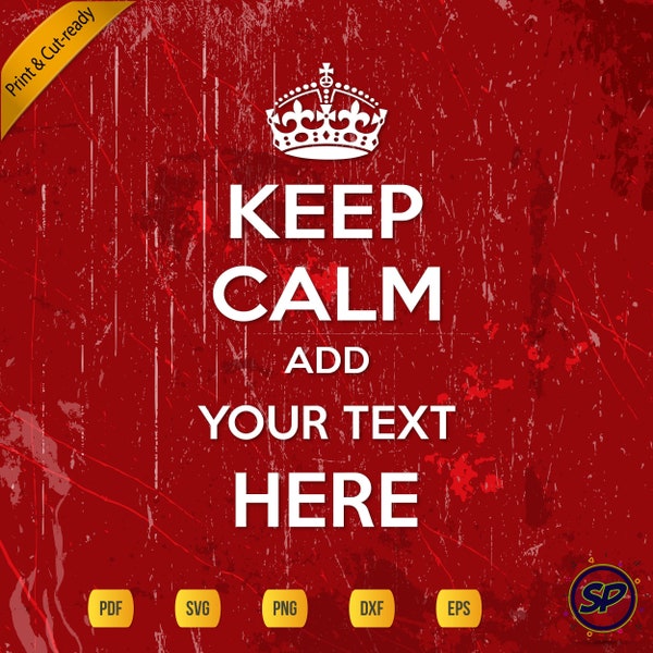 Keep Calm Sign - Etsy