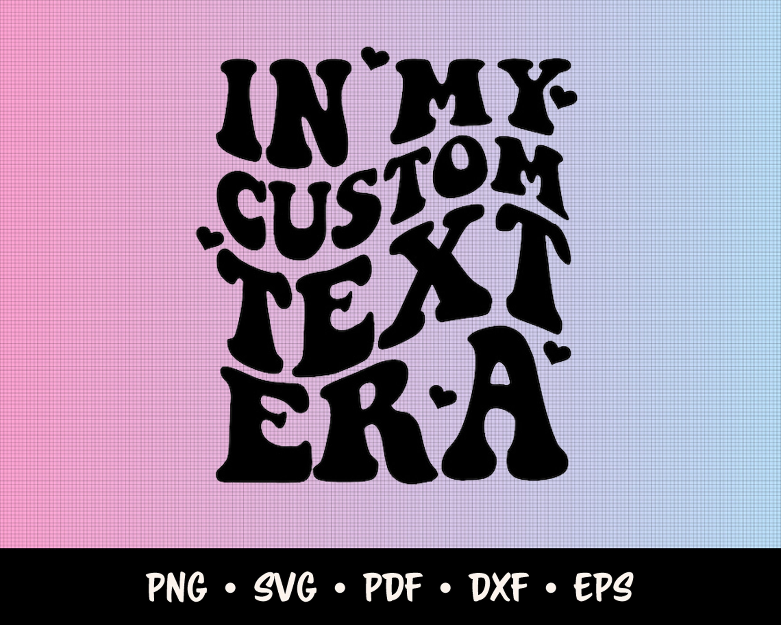 Letter Clipart Wavy Alphabet Hearts SVG Retro Wave Svg Custom Wavy ...