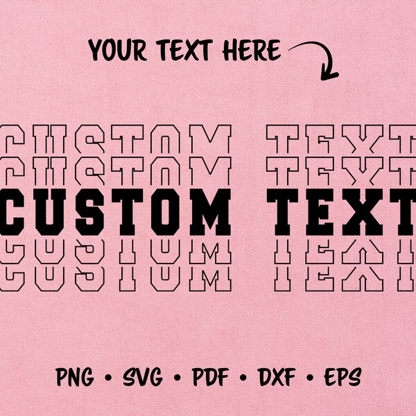 Stacked Font - Etsy