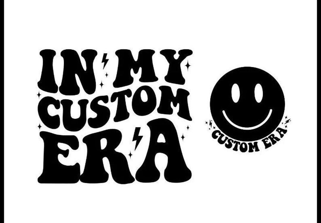 Custom Era Wavy Text FX, Smiley SVG, Personalized Vintage Fonts ...