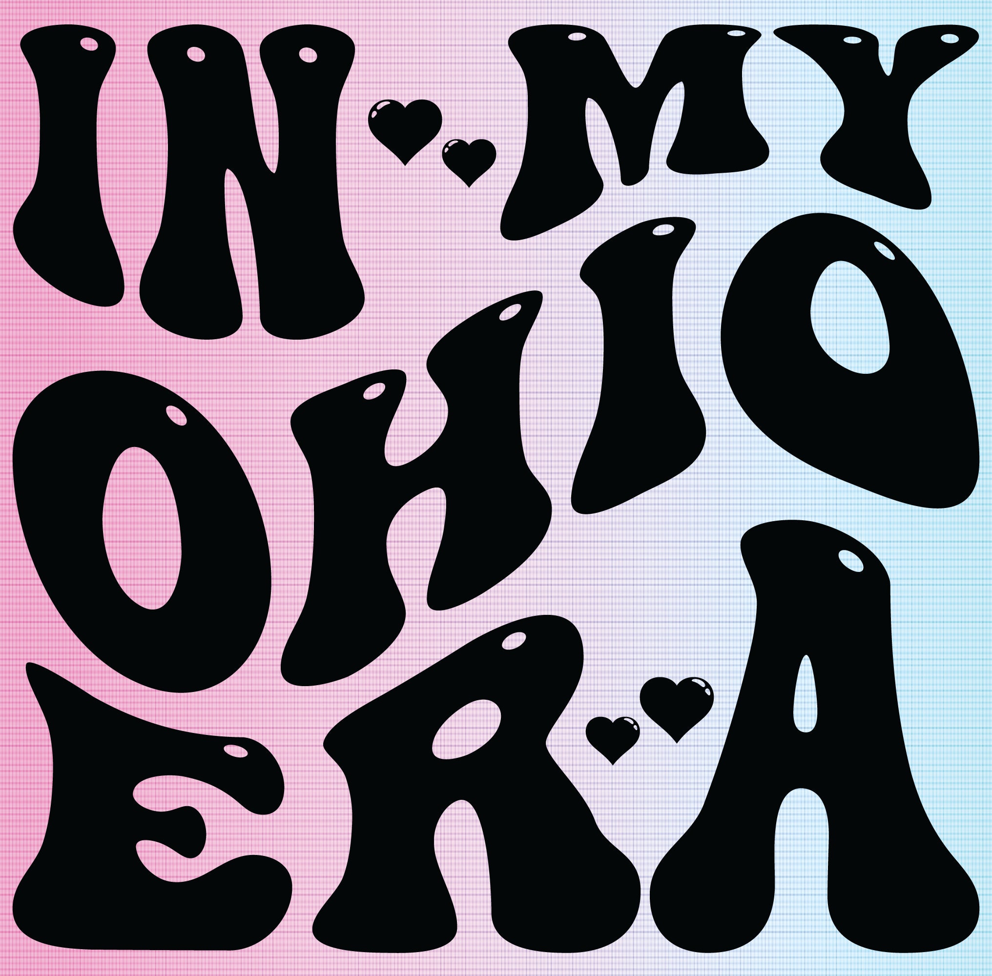 Custom Era Svg File Personalized Retro Wavy Text Cut File in My Era SVG ...