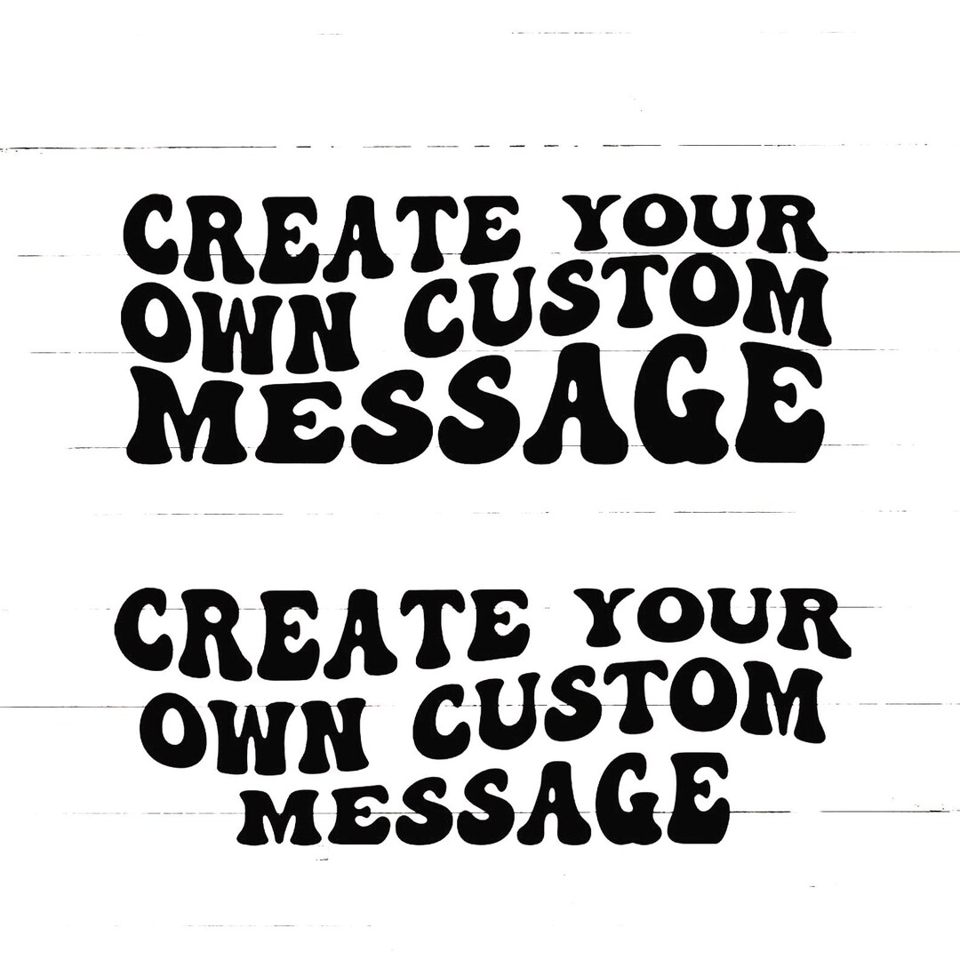 Customizable Font 70s Fonts Canva Font Text Effect Groovy Font Stacked ...