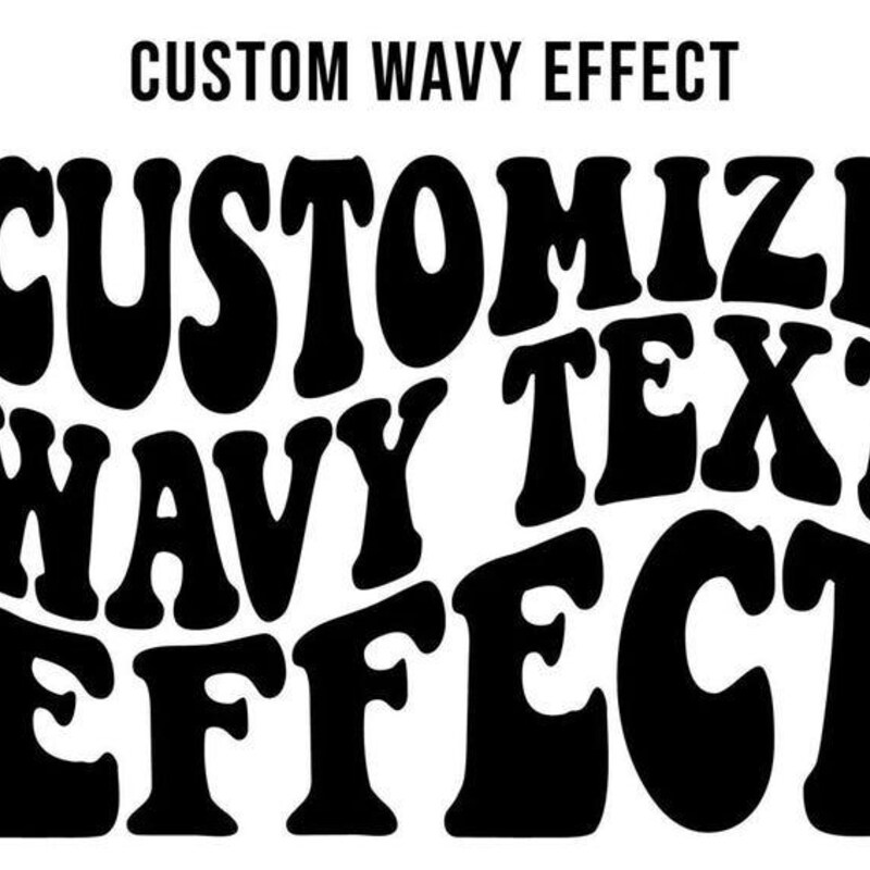 Wavy Font - Etsy