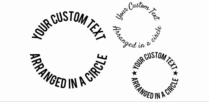 Circle Text FX, SVG, Personalized Vintage Fonts, Stacked Svg Png ...