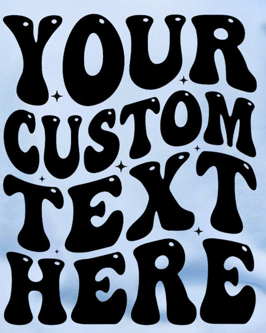 Your Custom Text Here T-shirt Design Groovy PNG Retro Wave Design ...