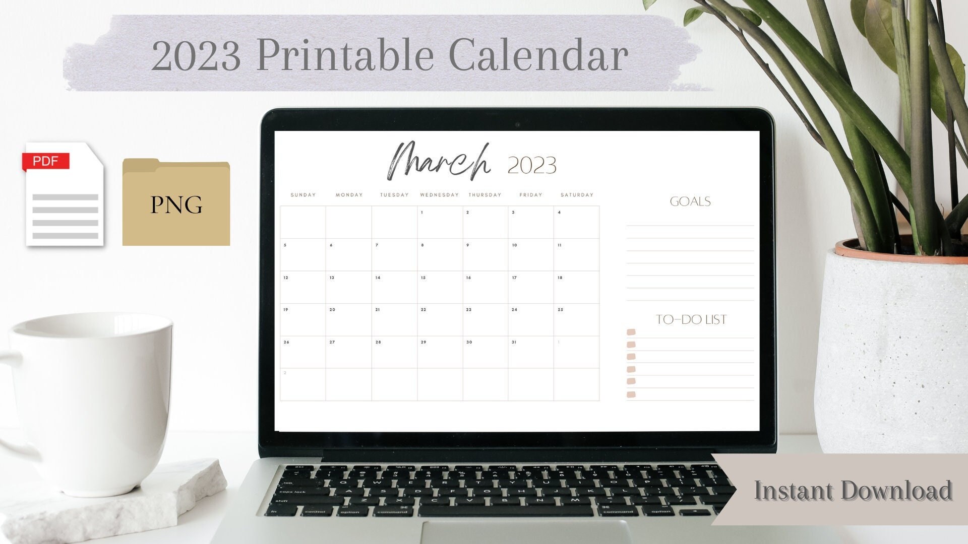 2023 Printable Calendar - Etsy