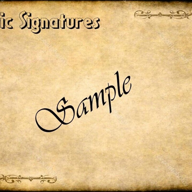 Autograph Signature - Etsy