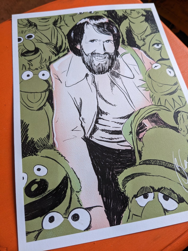 Jim & Friends | Jim Henson With His Muppet Friends Print Digital ...