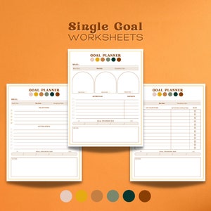 Goal Planner, Goal Setting, Goal Progress, Productivity Planner, Goal ...
