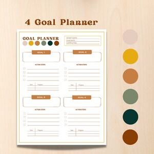 Goal Planner, Goal Setting, Goal Progress, Productivity Planner, Goal ...